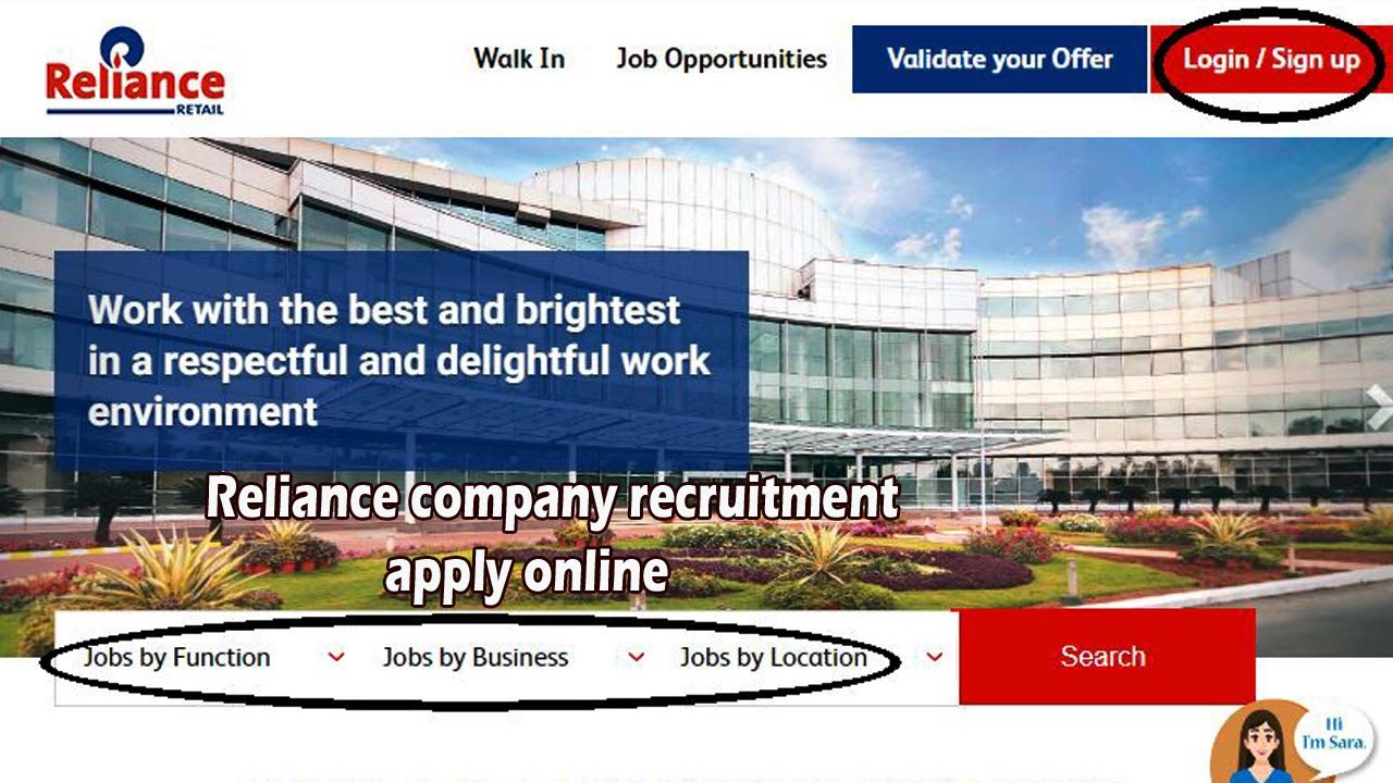 How to Apply Online Reliance Job Form Fillup | रिलायंस कंपनी जॉब ...