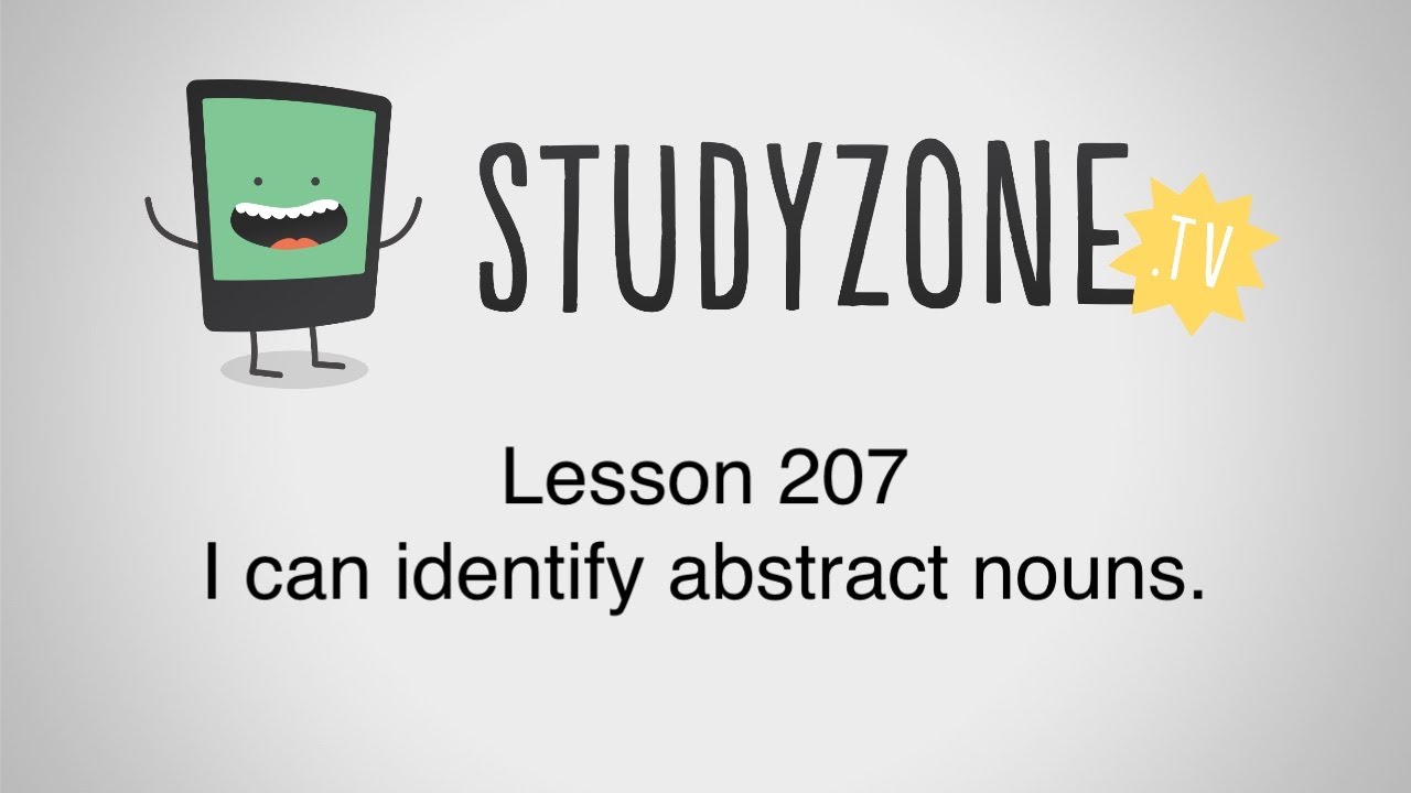 I can identify abstract nouns. - YouTube