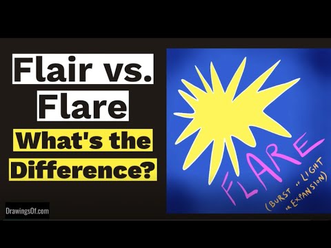 Flair vs. Flare: What's the Difference? - YouTube