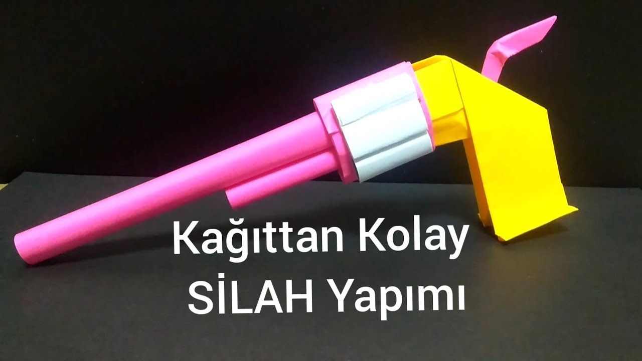Origami How To Make a Paper Gun Kağıttan SİLAH Yapımı Çok Kolay #easy# ...