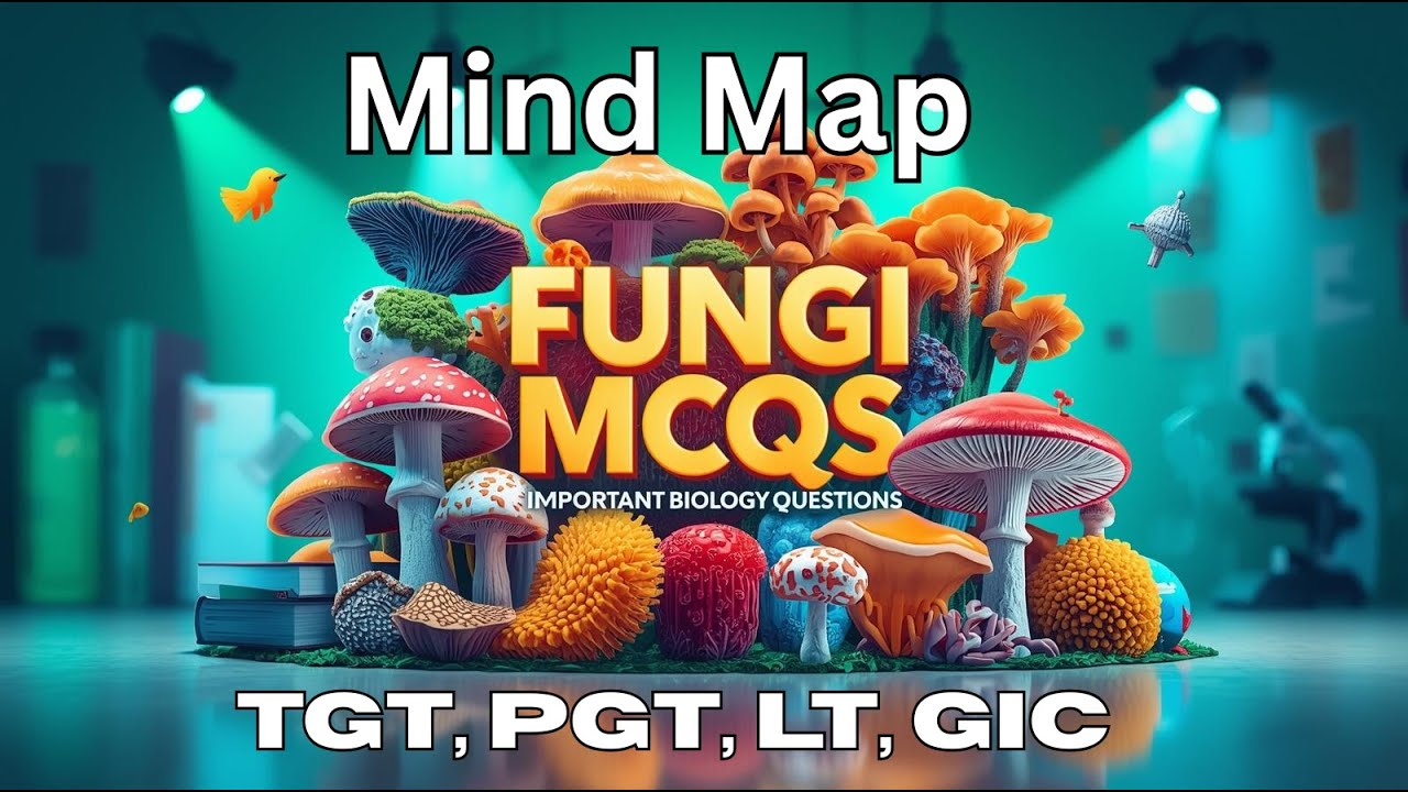 Fungi Mind Map | Biology One-Page Revision | TGT–PGT–LT–GIC Exams ...