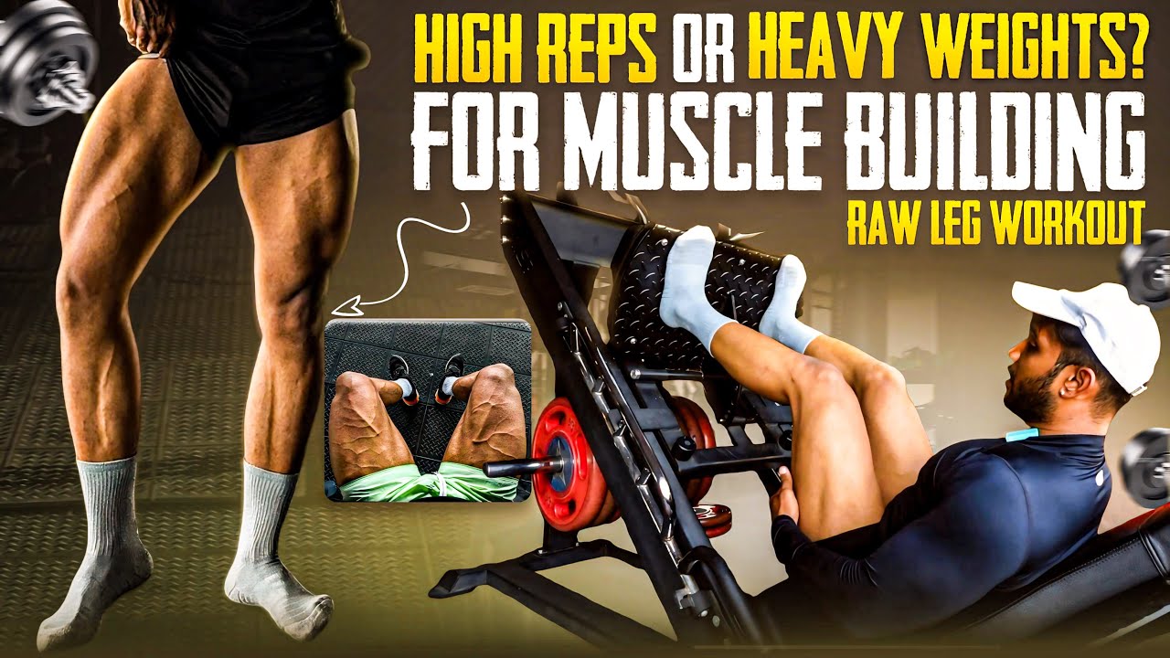 High reps or Heavy weights? Raw leg workout! Episode 02! - YouTube