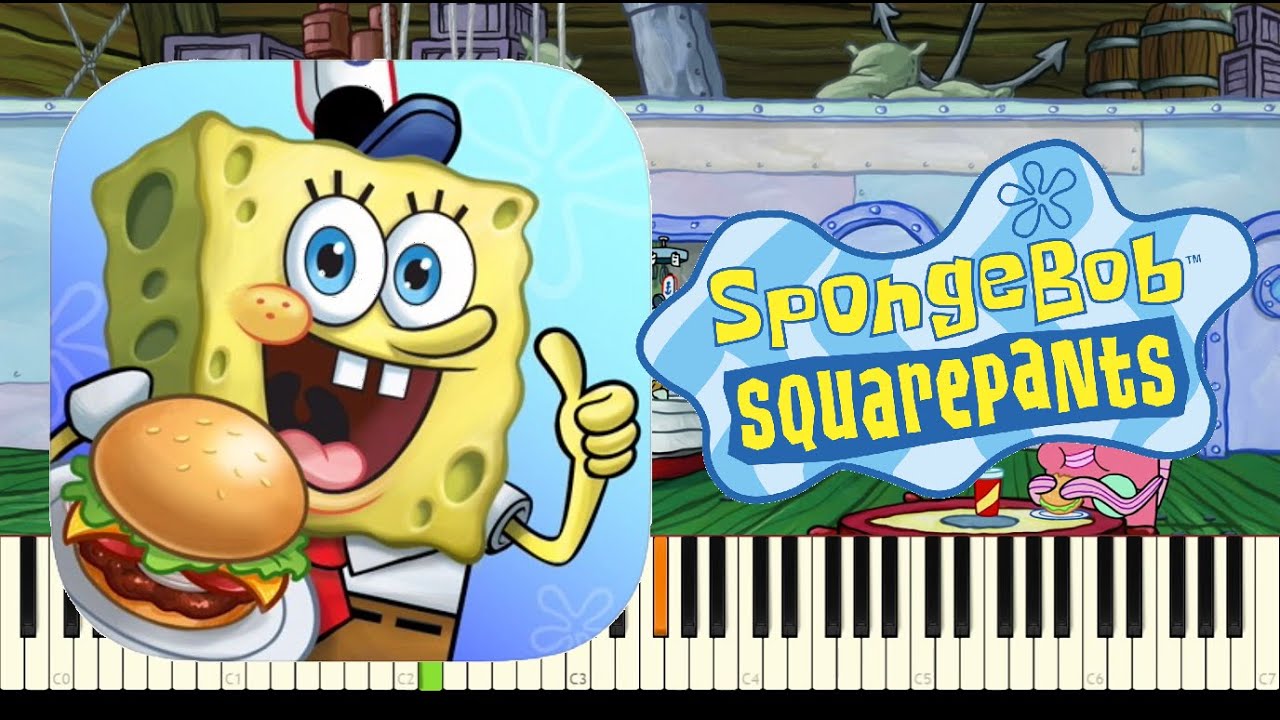 Spongebob Squarepants Music - Tripping Upstairs (Piano Tutorial) - YouTube