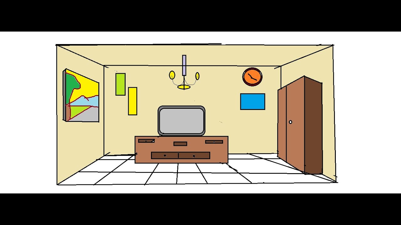 Menggambar 3D ruangan Part 1 - YouTube