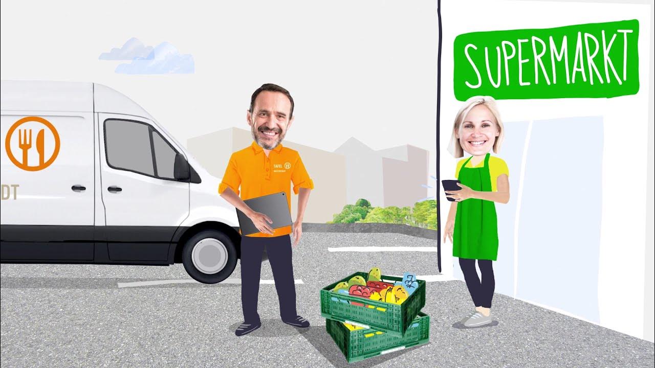 Digitale Hilfe beim Lebensmittelretten: So funktioniert die eco-Plattform der Tafeln! - YouTube