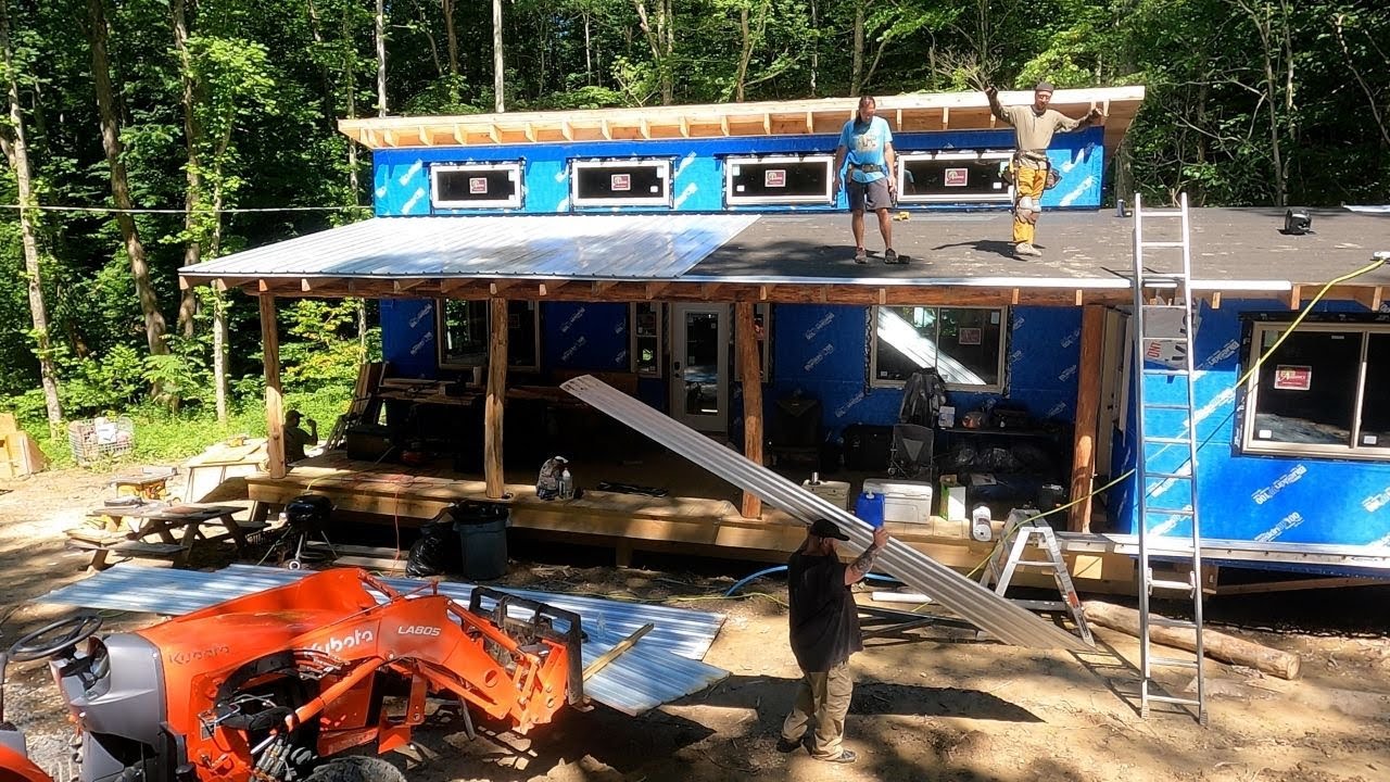 Rustic Mountain Cabin Build. Back at it again! - YouTube