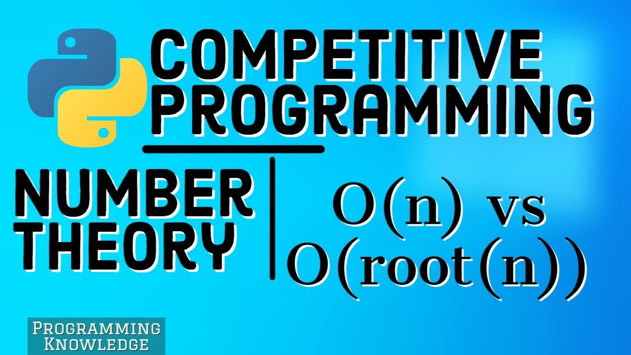 Number Theory For Competitive Programming Compare Primality Test In O n Number Theory For Competitive Programming Compare Primality Test In O n
