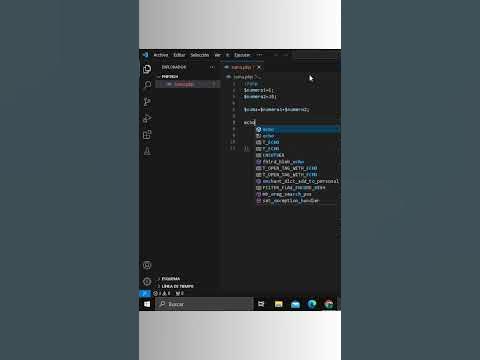 Programa tu primera suma en PHP/Visual Studio #shorts #php #programacion - YouTube