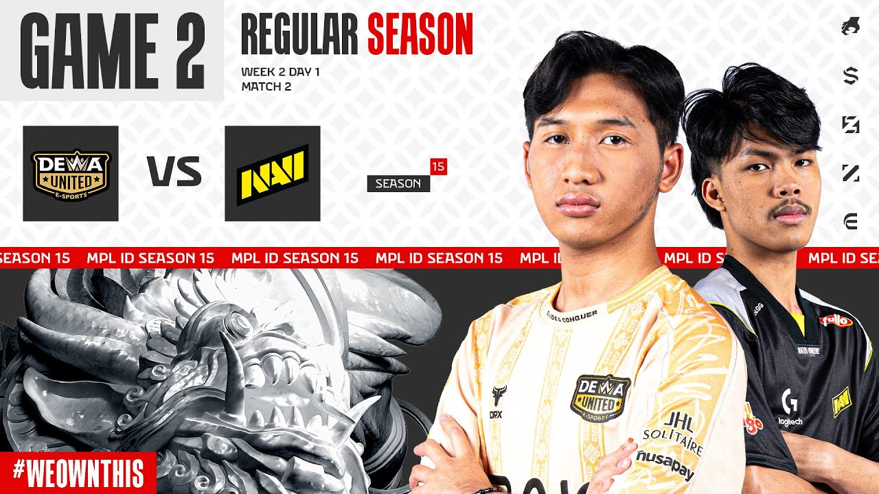 DEWA UNITED ESPORTS vs NAVI | Regular Season Week 2 Day 1 | Game 2 | #MPLIDS15 - YouTube
