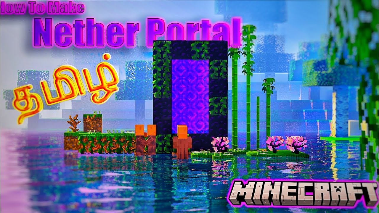 How To Make a Simple Nether Portal With Guides | Minecraft For ...