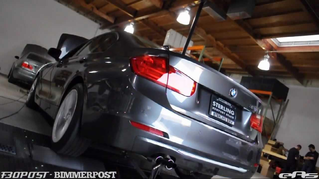 First 2012 F30 328i 4-cylinder turbo N20 engine dyno run - 226rwhp ...