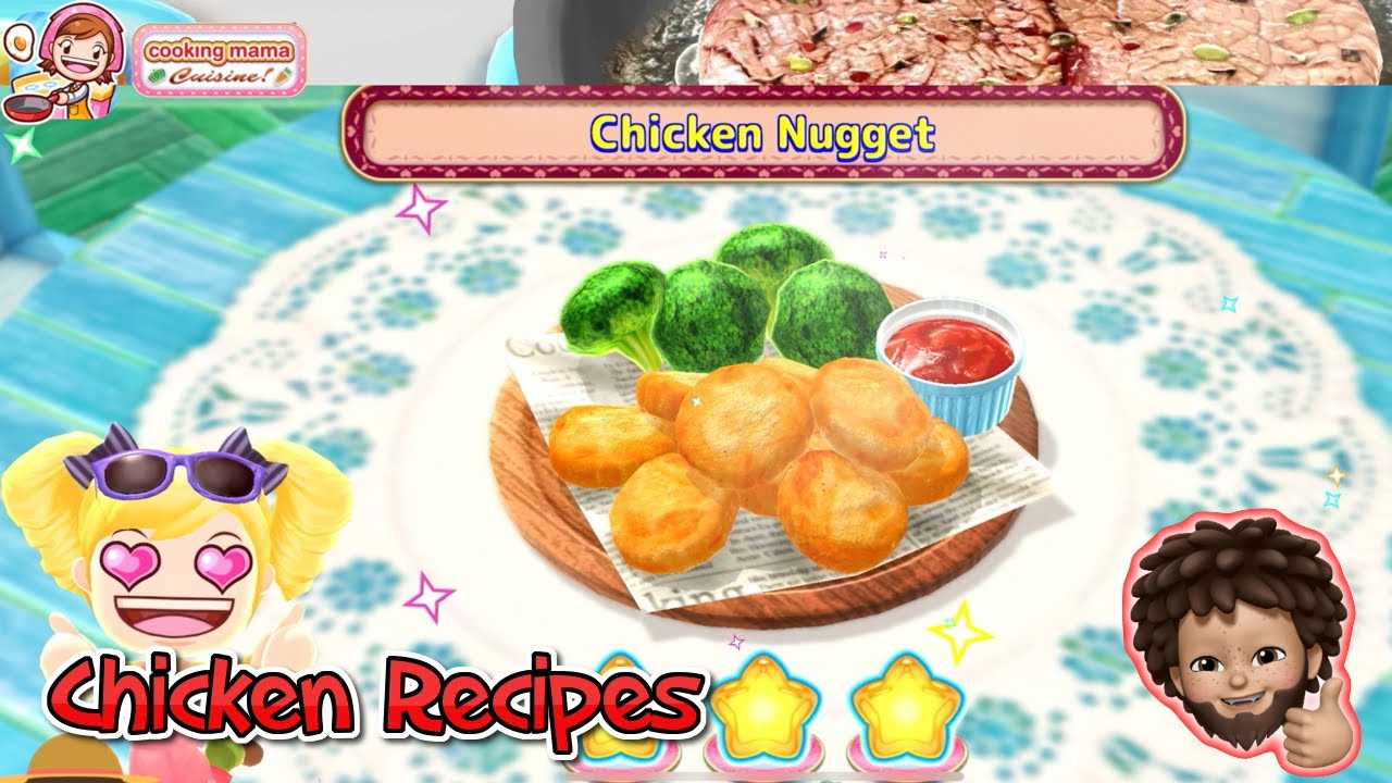 Cooking Mama: Cuisine! - Chicken Recipes | chicken nugget - YouTube