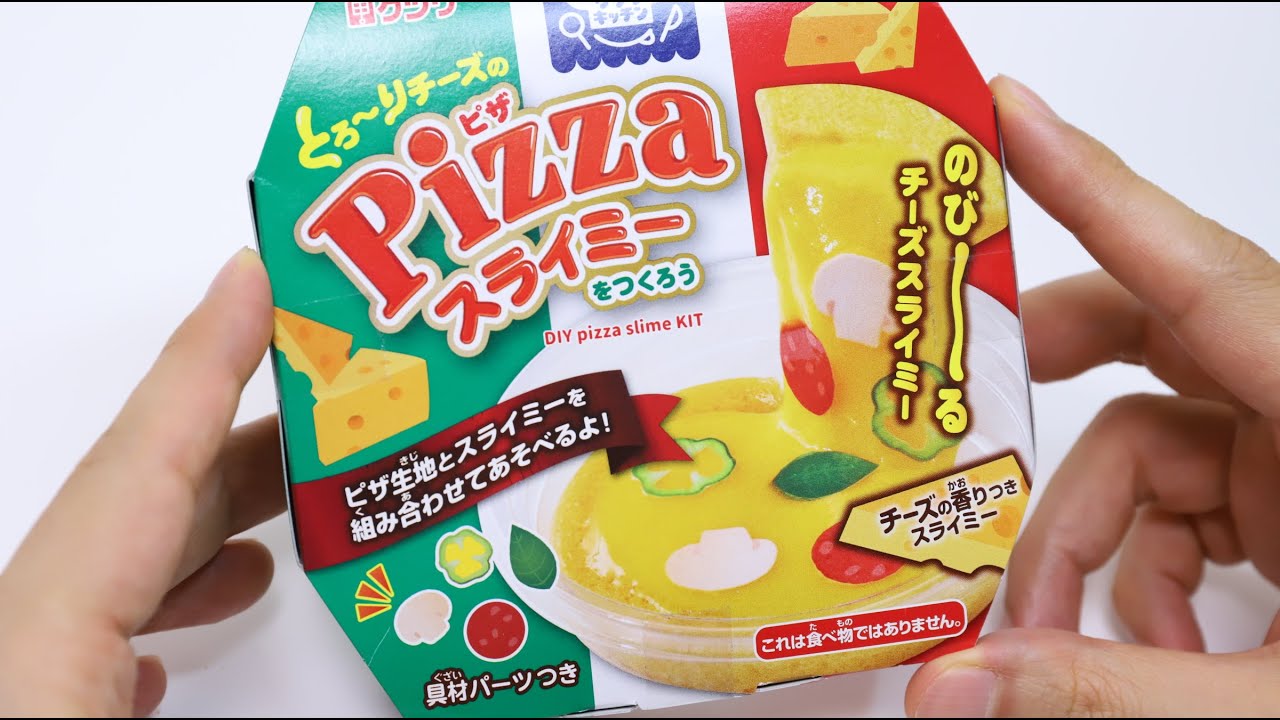 Pizza Slime Making Kit Pizza Slimy Kutsuwa - YouTube