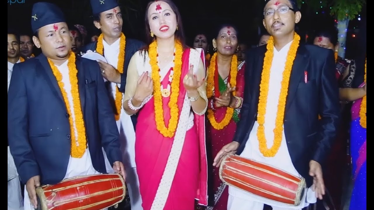 New Nepali Tihar Deusi Bhailo Song 2074 - Bajau Madal - Lok G. Mijar ...