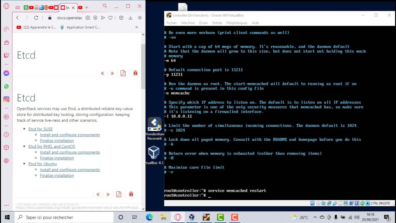 openstack 04: Install Database, rabbitmq, memcached, etcd - YouTube