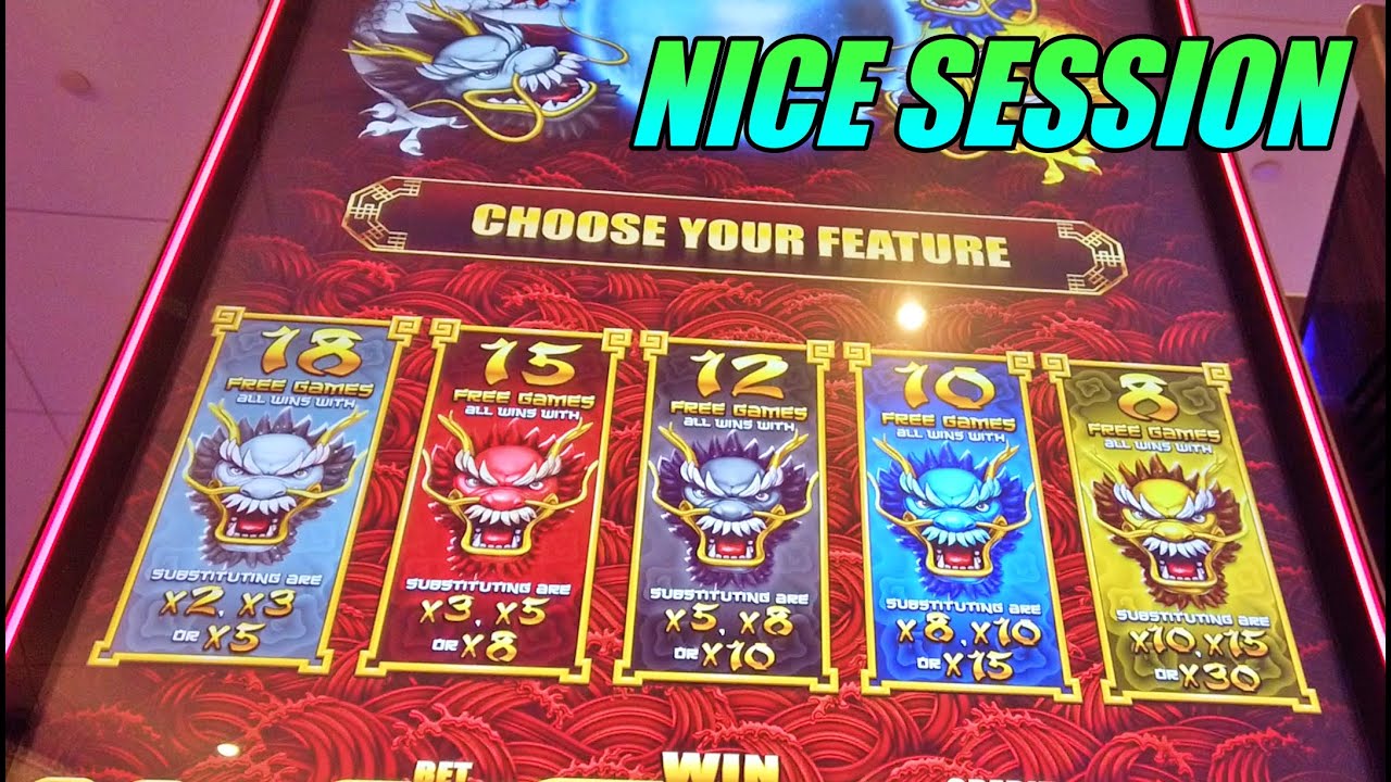 New Slot: Great run on 5 Dragons Rising Jackpots $8 80 bets - YouTube