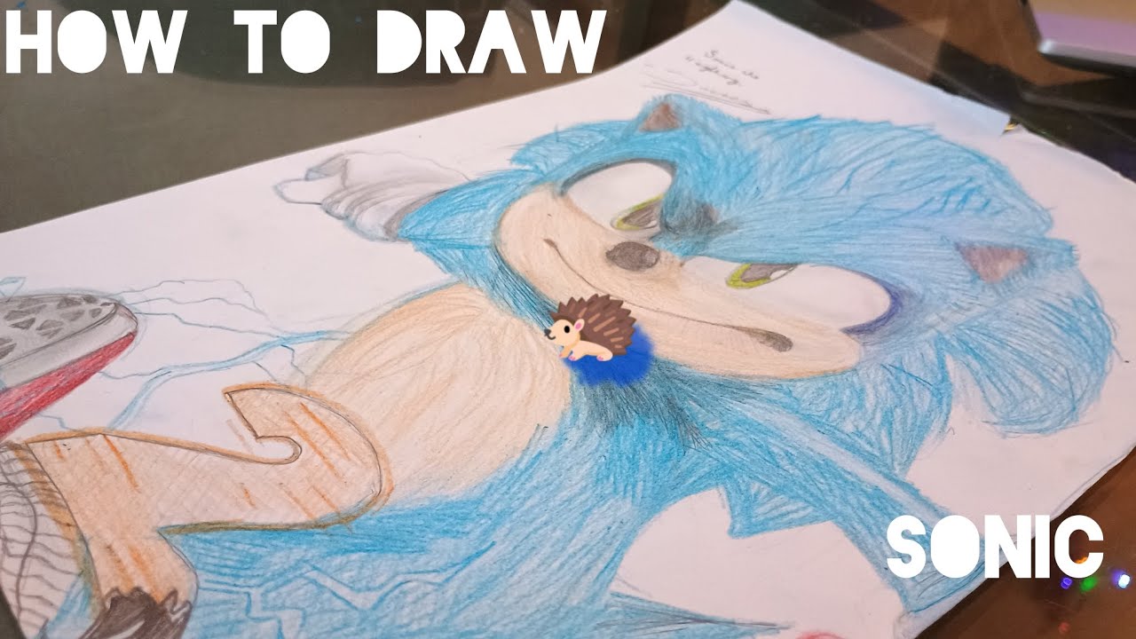 How to draw Sonic the Hedgehog - YouTube