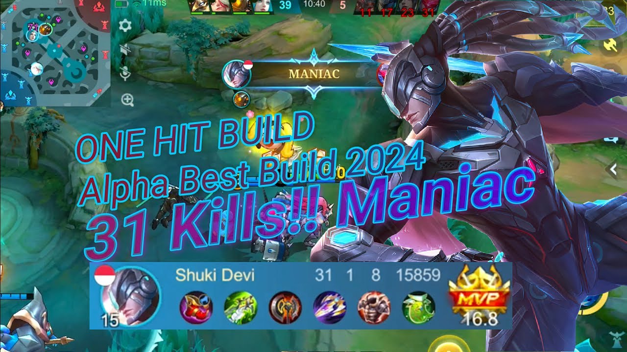 Build Alpha Tersakit 2024 31 Kills!! Maniac Alpha Best Build alpha one ...