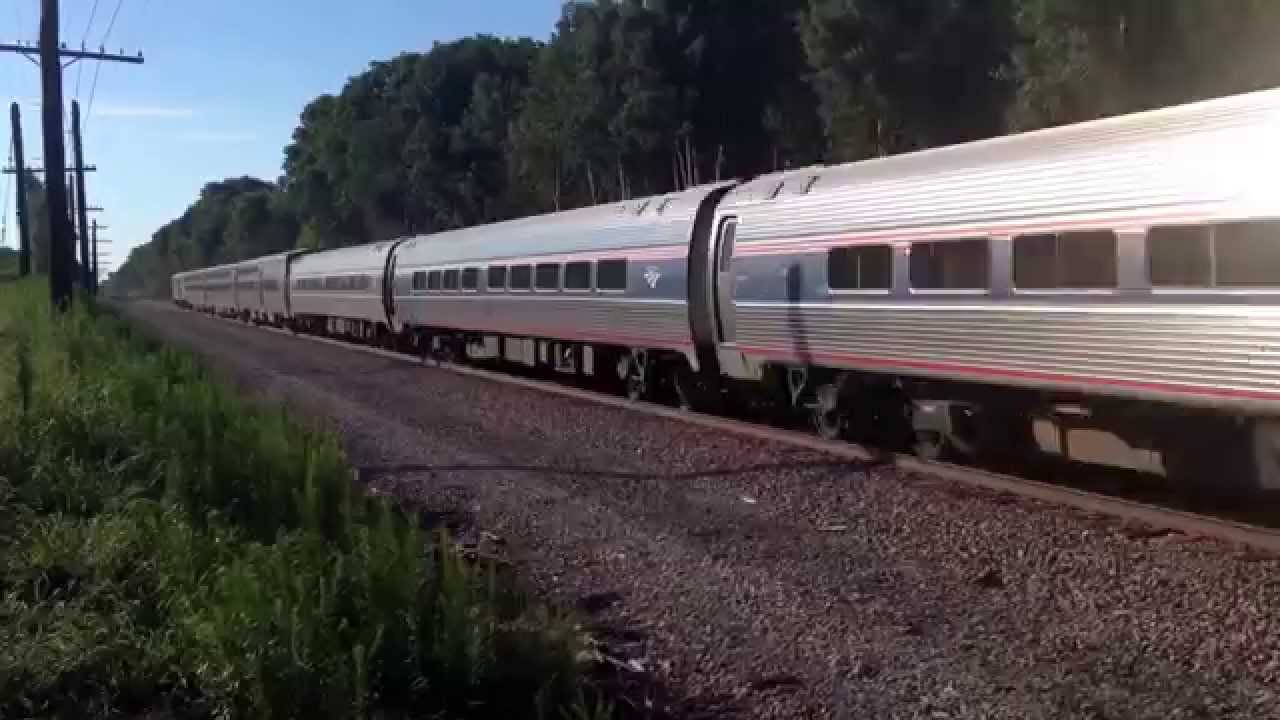 Amtrak 138 leads 48 Colonie, NY - YouTube