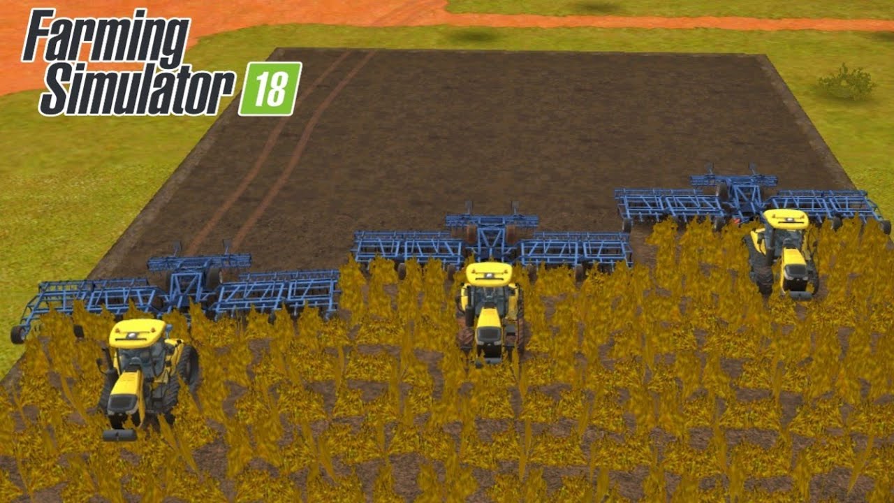 🚜 Farming Simulator 18 Gameplay | 🌾 Tractor Ploughing Fields (Hal ...