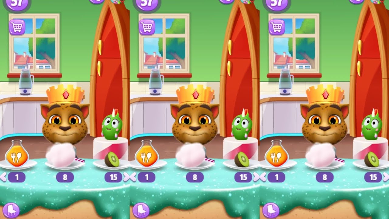 Talking Tom 2 Cat | Eating Food 🍇🍉 - YouTube