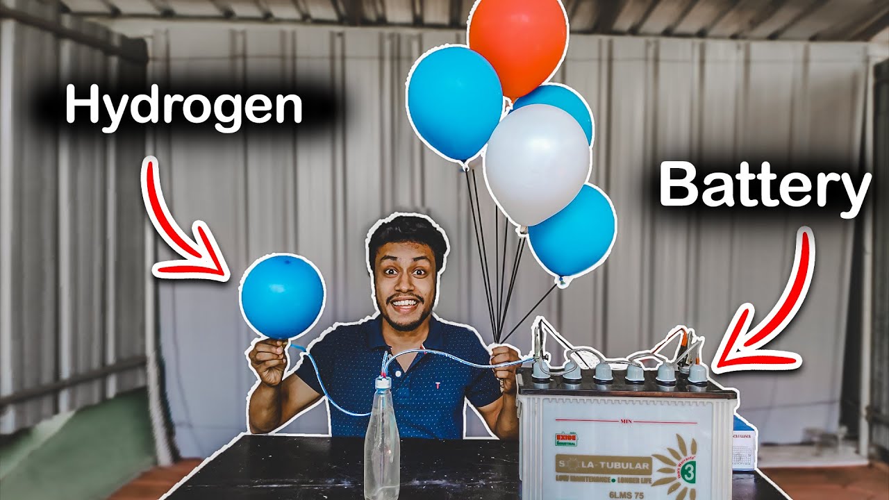 How to make Hydrogen Balloon using Battery | ഹൈഡ്രജൻ ഉണ്ടാക്കിയാലോ ...
