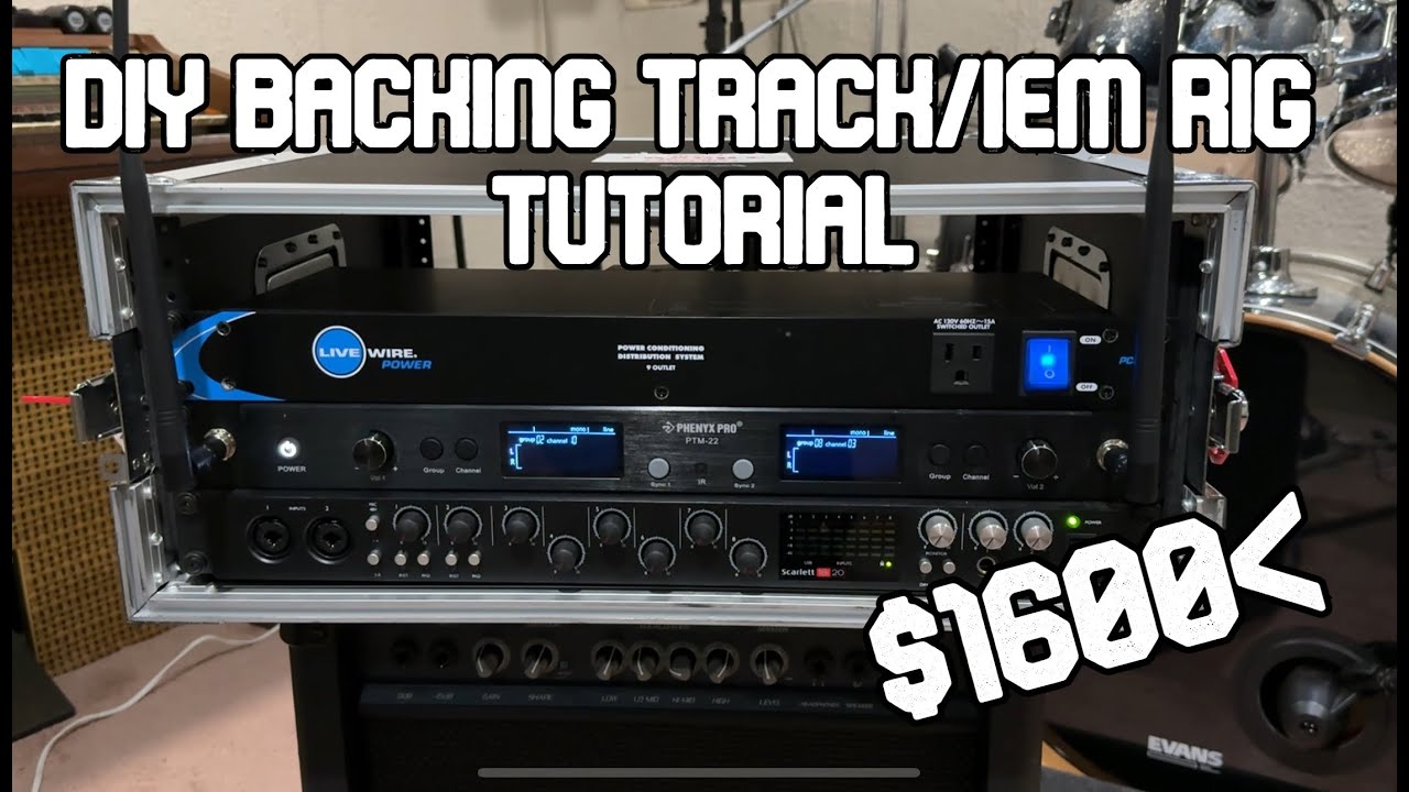DIY Backing Track/In-Ear Monitor Rig Build Tutorial ($1600 OR LESS ...