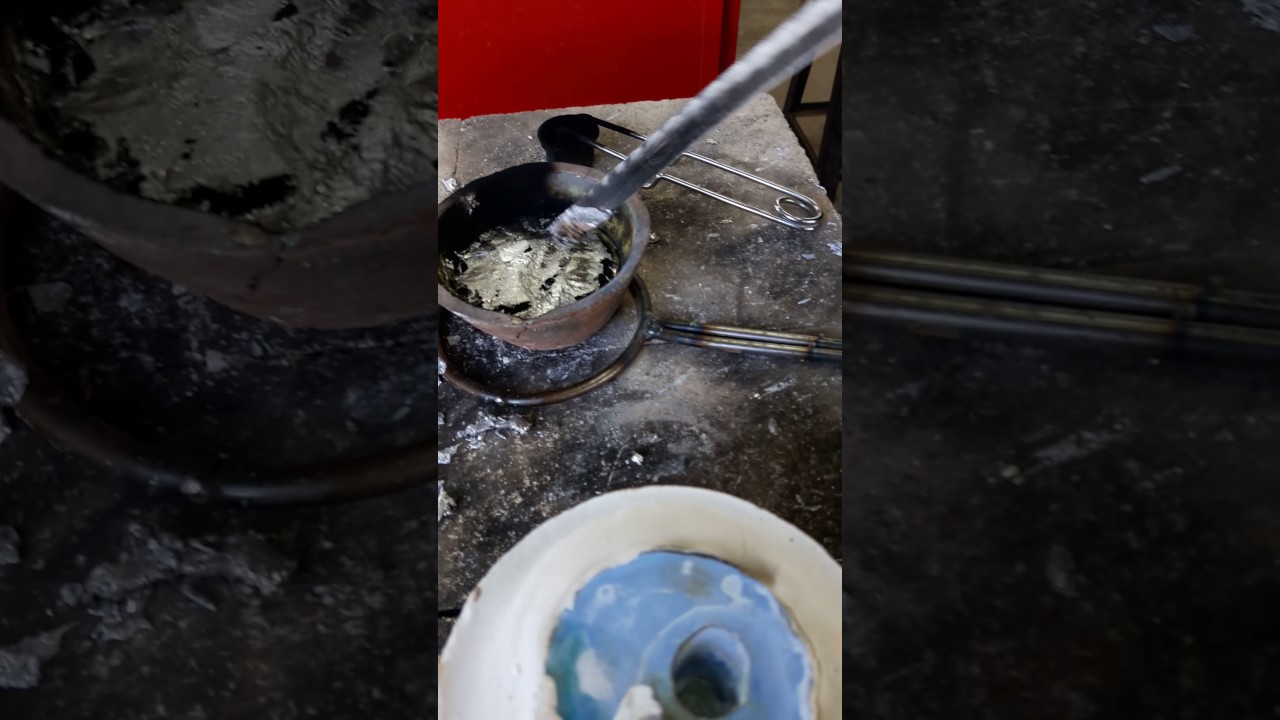 Fundicion a la cera perdida aluminio - YouTube