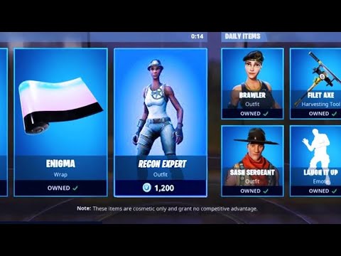 i told kids in DUOS FILL RECON EXPERT was BACK IN ITEM SHOP! and they ...