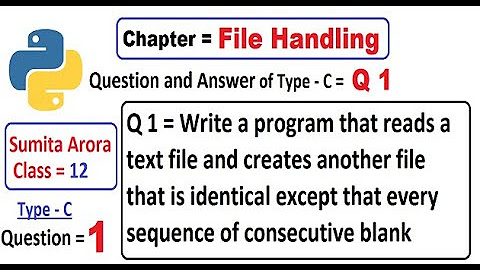 File Handling Class 12 Sumita arora - YouTube