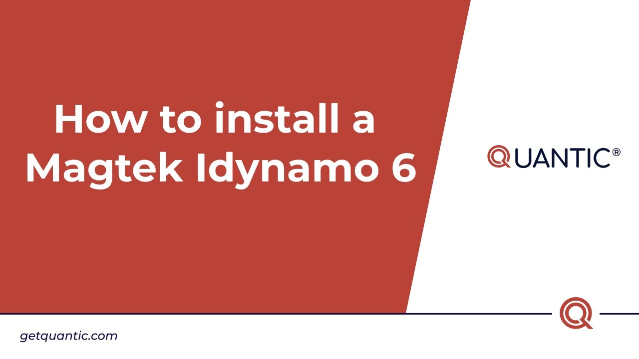Quantic POS - How to install a Magtek Idynamo 6 - YouTube