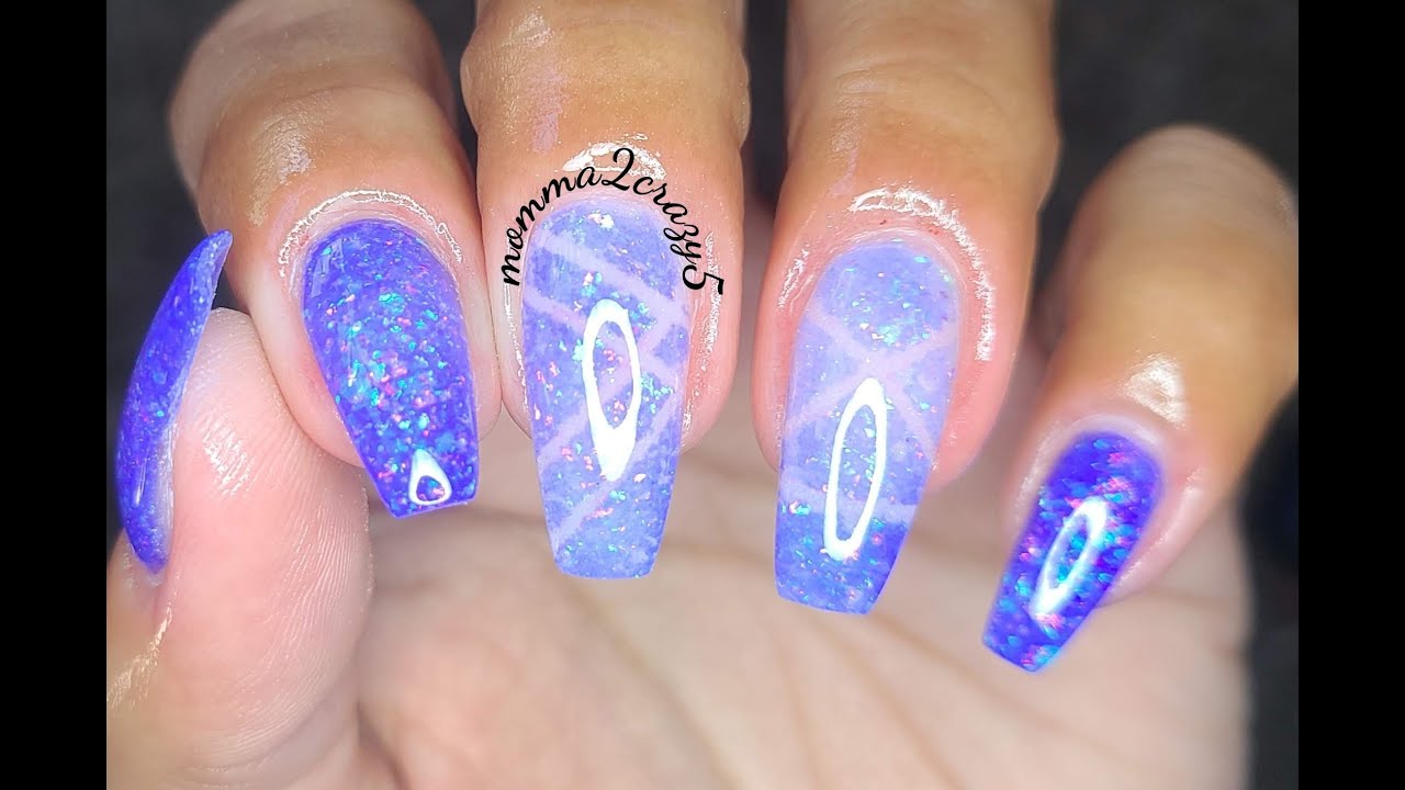 Another Line Mani with Diva Dips by K - YouTube