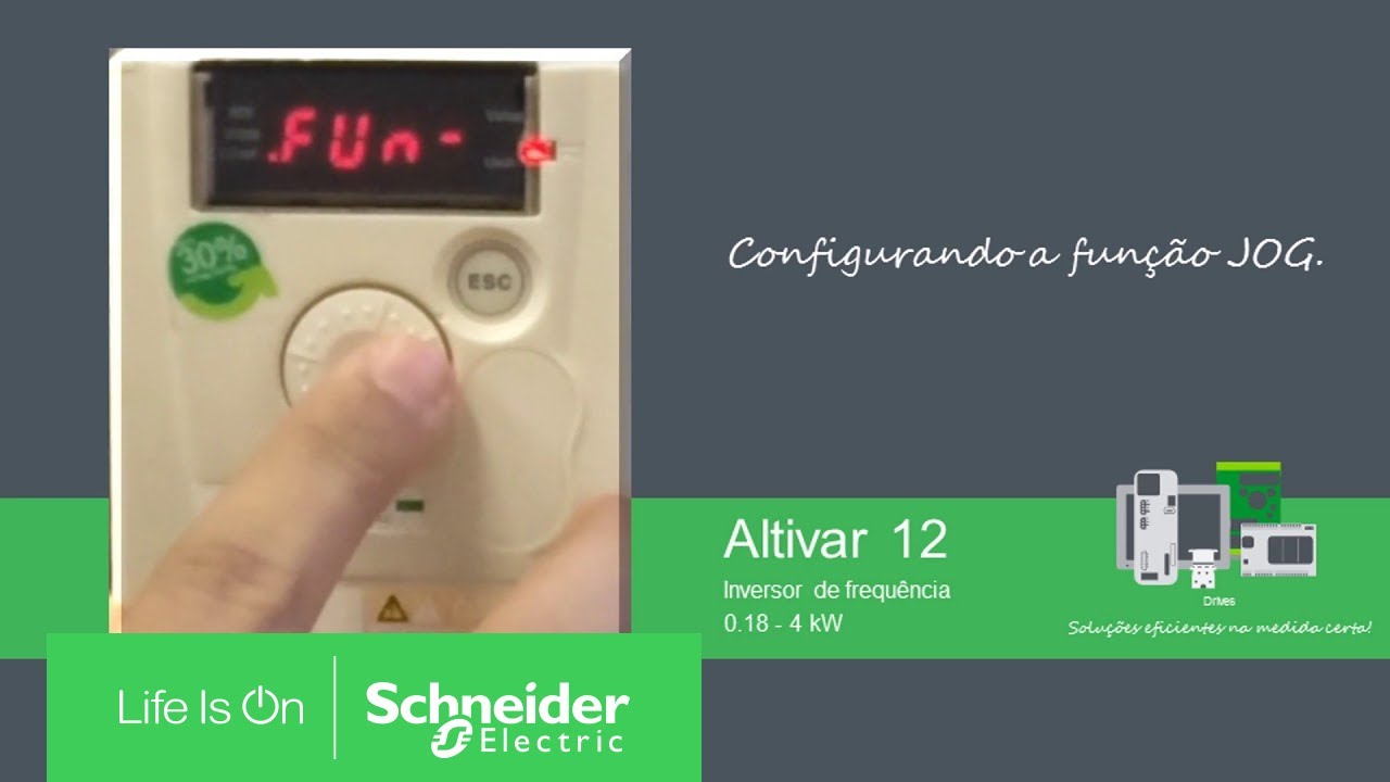 Altivar 12 (ATV12) - Configurando a função JOG | Schneider Electric ...