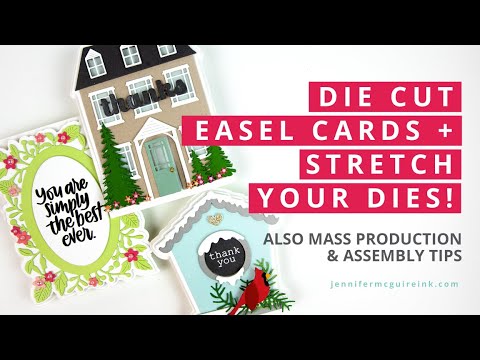 Easel Cards + Stretch Your Dies + Die Cutting Tips - YouTube
