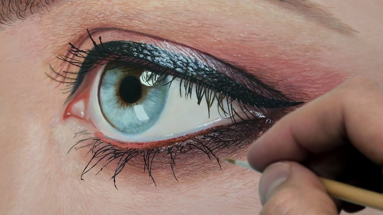 Painting a Realistic Eye | Episode 194 - YouTube