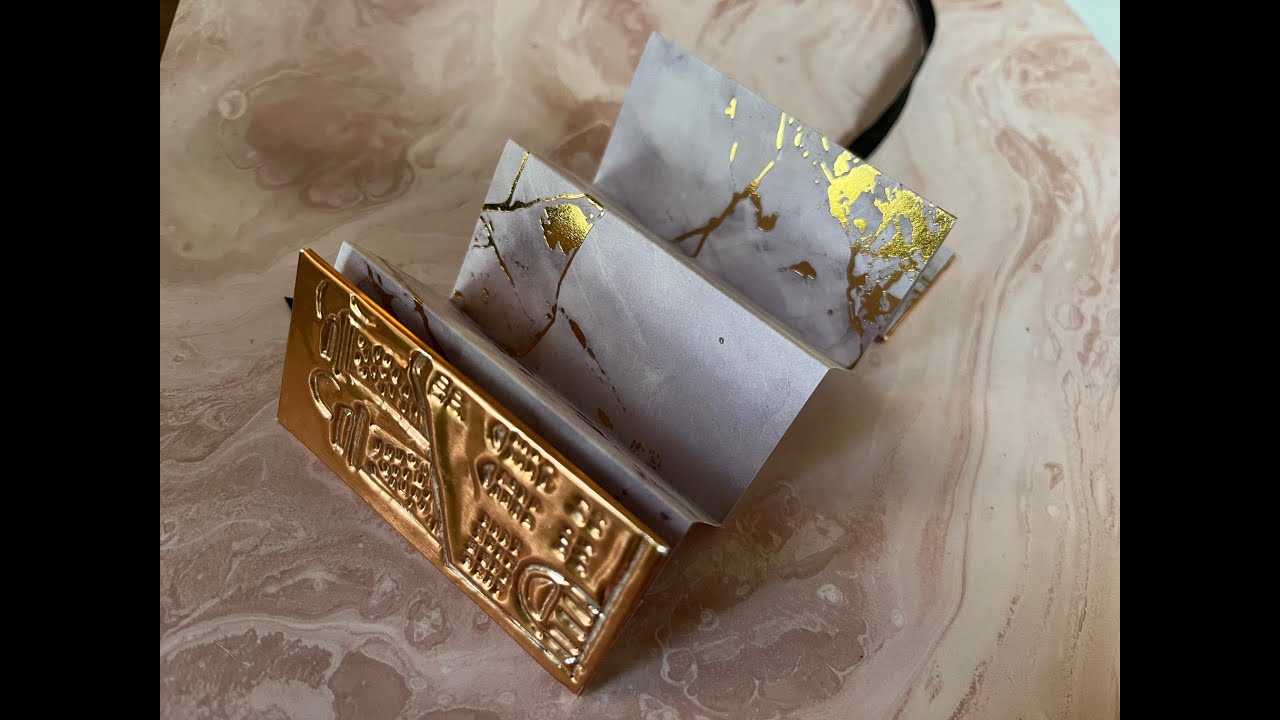 Handmade Book: Embossed Copper Cover - YouTube