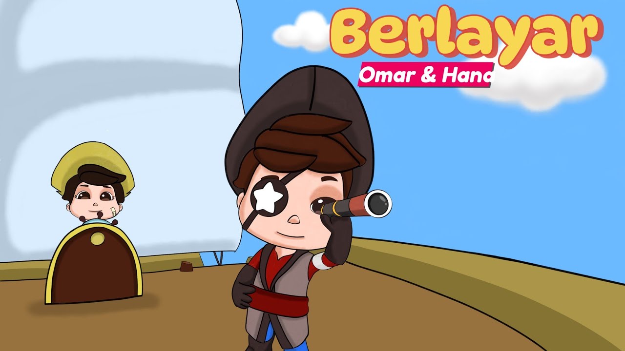 Omar & Hana - Jom Berlayar | Lagu Baru Omar & Hana | Menggambar Mewarnai - YouTube