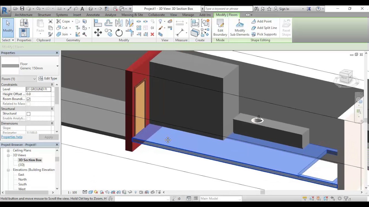 Revit Bathing Space 2017 07 Materials 101 - YouTube