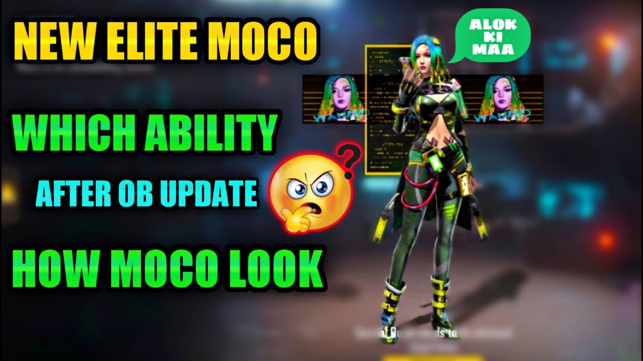NEW ELITE MOCO CHARACTER IN FREE FIRE || ELITE MOCO ABILITY TEST ...