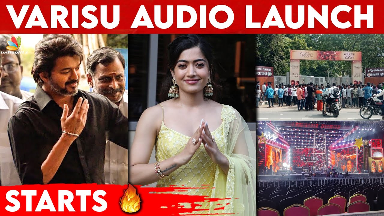 Varisu Audio Launch Vibe ஆரம்பம்🔥 கட்டுக்கடங்கா கூட்டமாய் சேர்ந்த ...