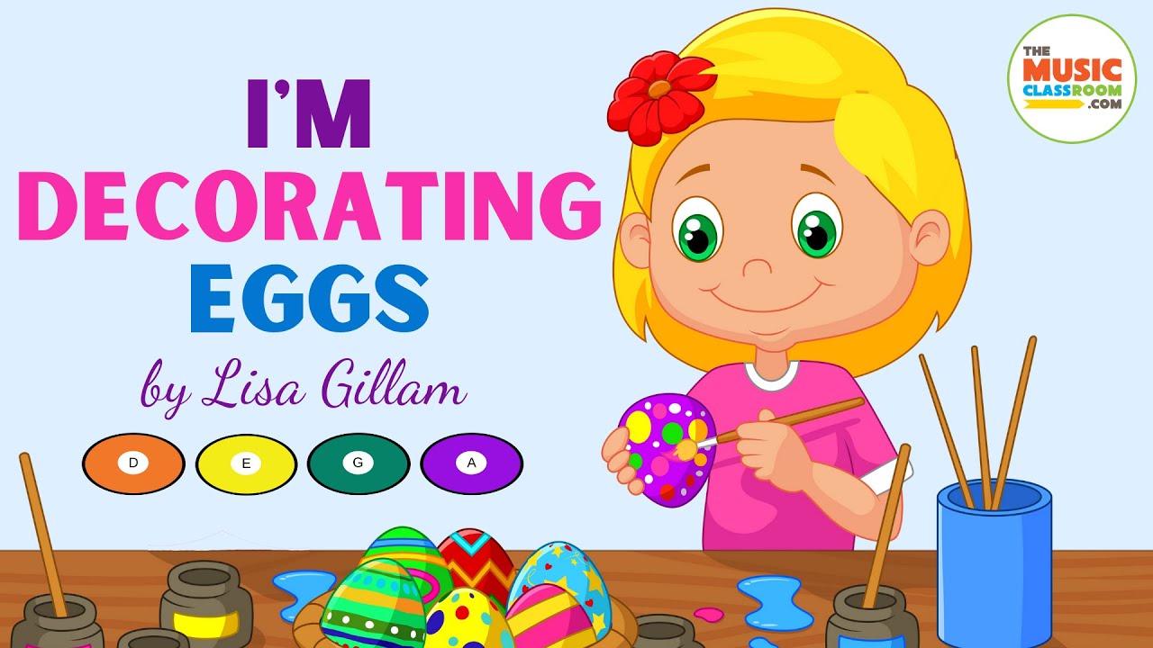 Easter Egg Coloring Song with Play Along - YouTube