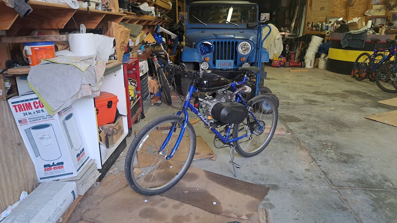 Going For A Ride On The Predator 212cc Motorized Bicycle And Testing ...