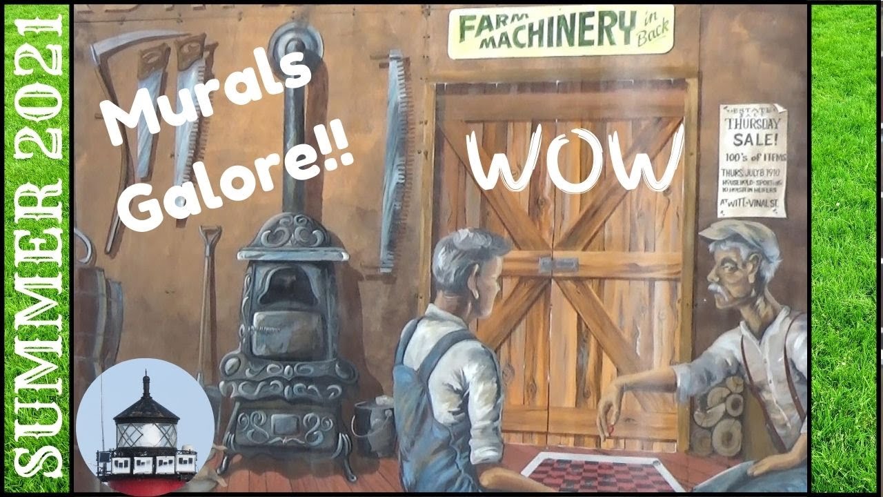 Wittenberg Wisconsin. Walking Tour viewing the numerous Murals. - YouTube