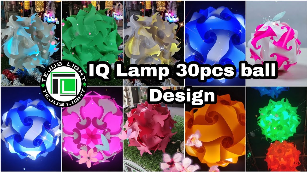 iq lamp 30 pcs ball design - YouTube