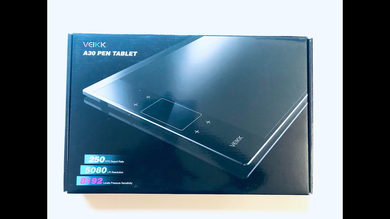 Drawing Tablet VEIKK A30 Graphic Pen Tablet with Gesture Touch Pad ...
