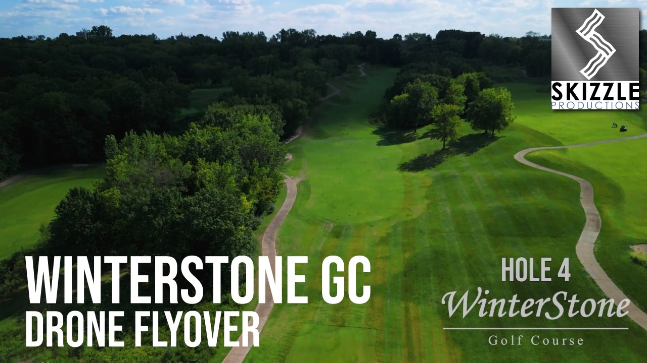 WinterStone Golf Course Hole 4 Flyover (Drone) | Independence MO ...