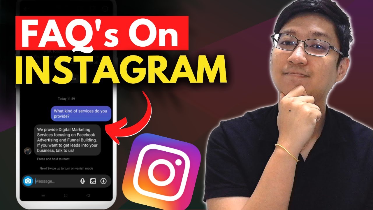 How to Set Up Frequently Asked Questions on Instagram - YouTube