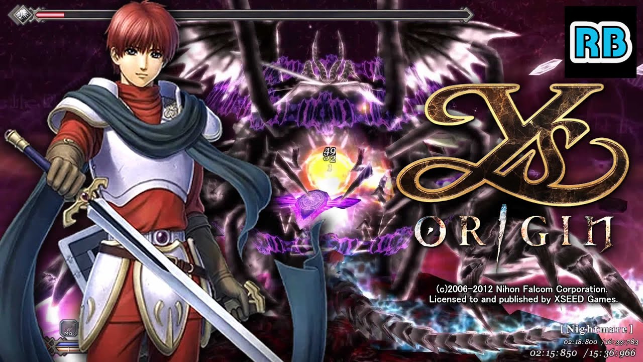 2012 [60fps] PC Ys Origin Adol Bossrush Nightmare ALL - YouTube