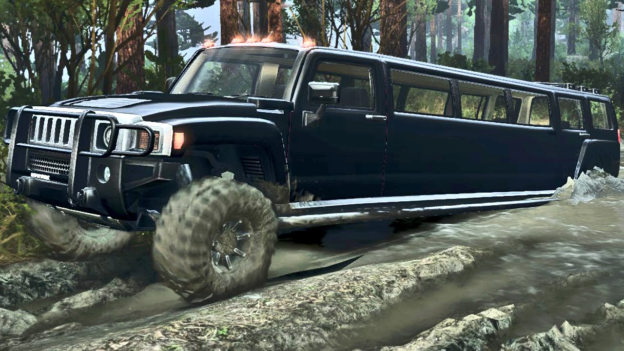 Limousine Hummer 4x4 - Spin Tires - YouTube