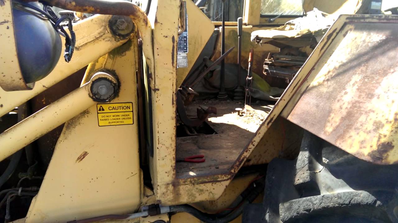 ford 550 backhoe first start up in 13 years - YouTube